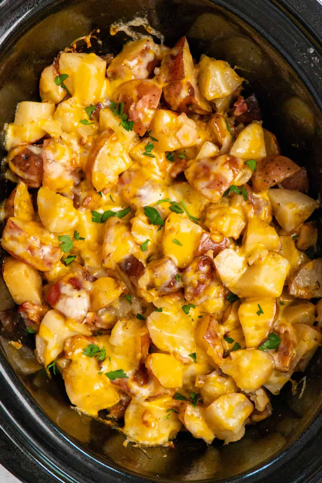 Slow Cooker Cheesy Bacon Ranch Potatoes - Slow Cooker Meals