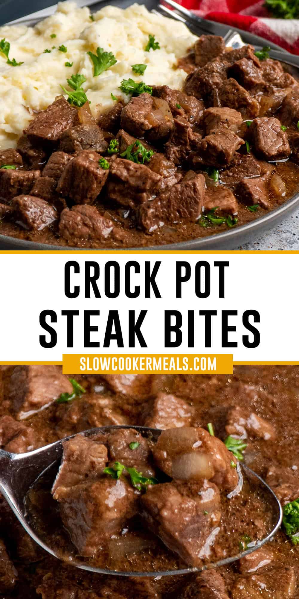 Crock Pot Steak Bites - Slow Cooker Meals