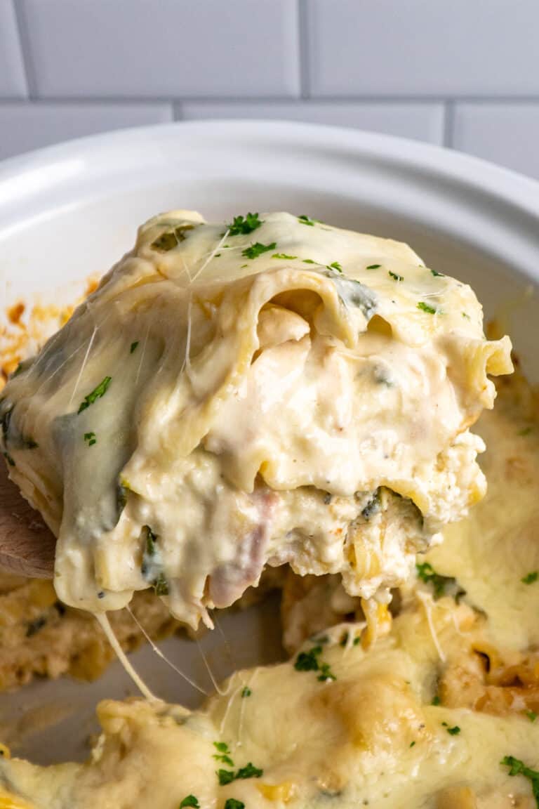 Crock Pot Chicken Lasagna - Slow Cooker Meals