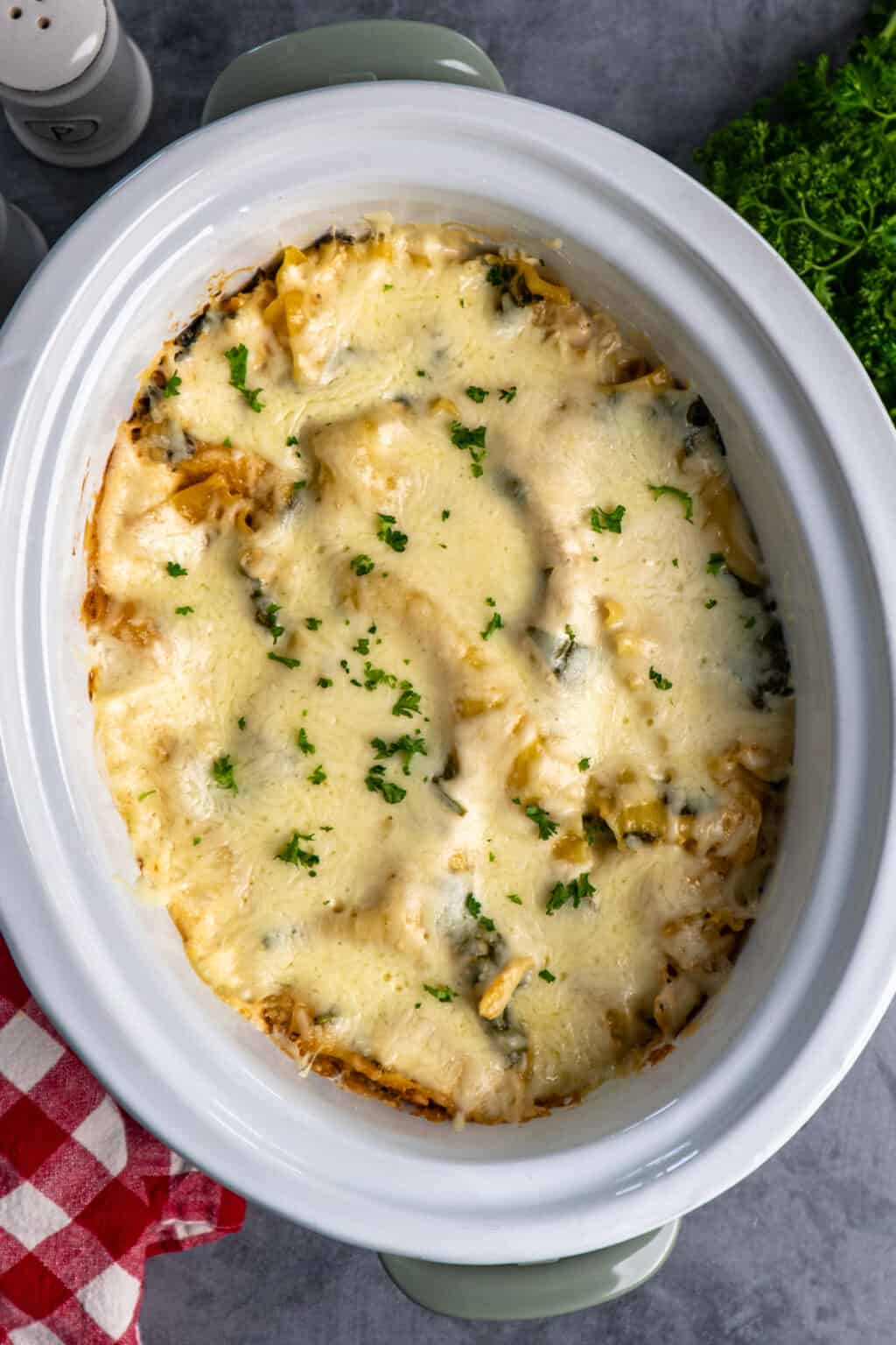 Crock Pot Chicken Lasagna - Slow Cooker Meals