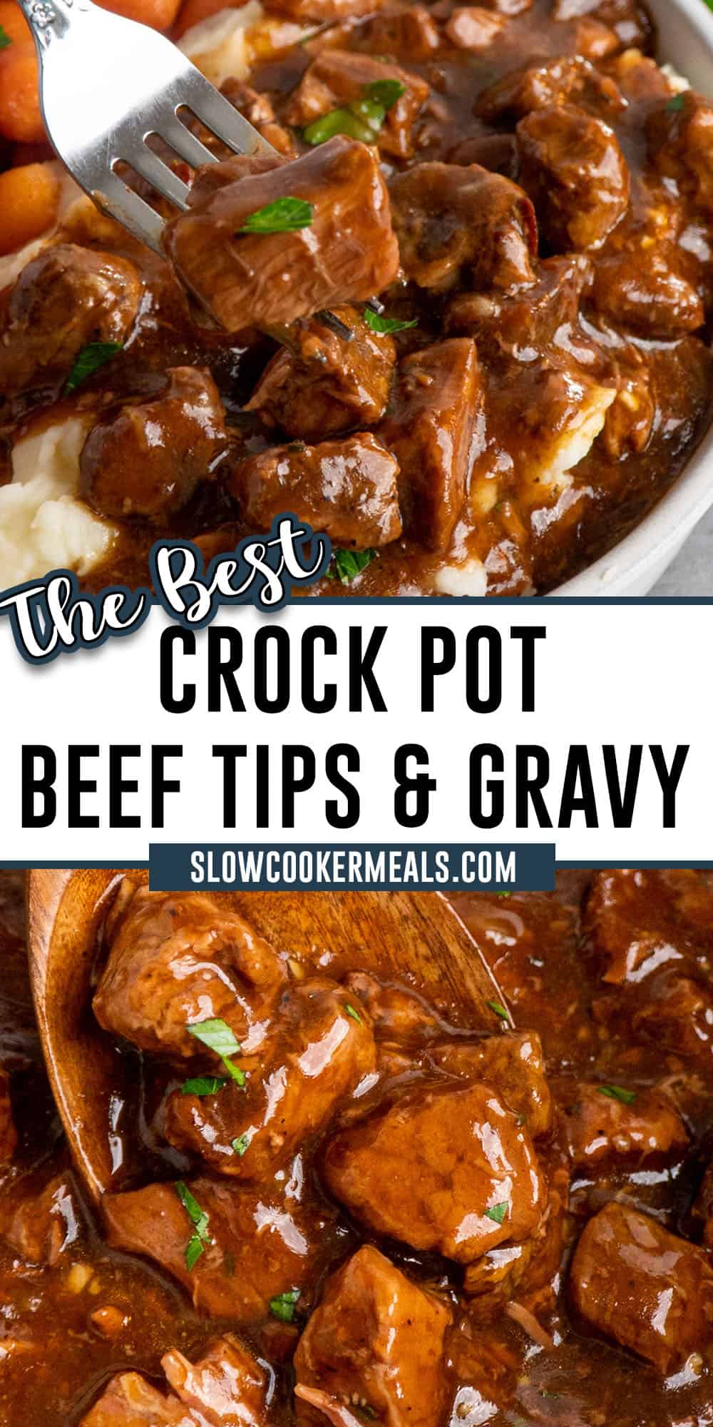 Slow Cooker Beef Tips and Gravy - Slow Cooker Meals