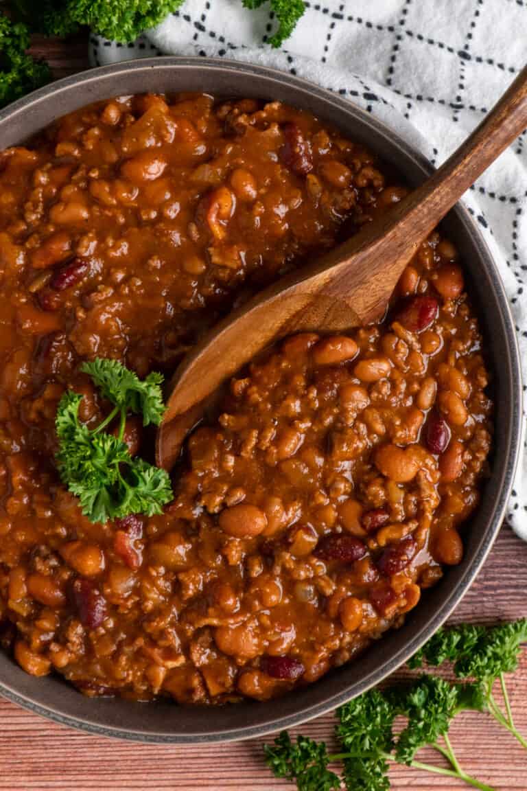 Slow Cooker Cowboy Beans - Slow Cooker Meals