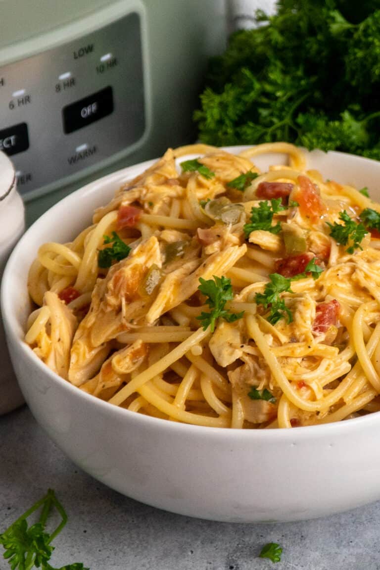 Crock Pot Chicken Spaghetti - Slow Cooker Meals
