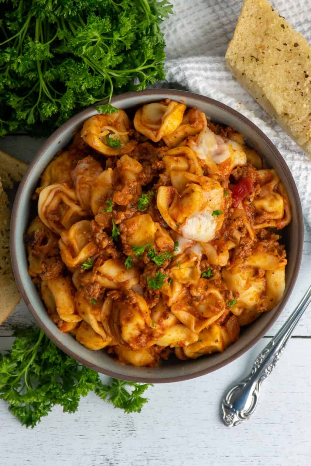 Cheesy Crock Pot Tortellini - Slow Cooker Meals
