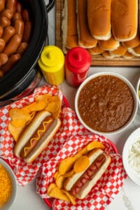 Crock Pot Hot Dogs - Slow Cooker Meals