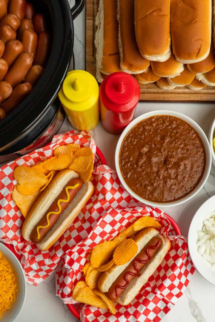 Crock Pot Hot Dogs - Slow Cooker Meals
