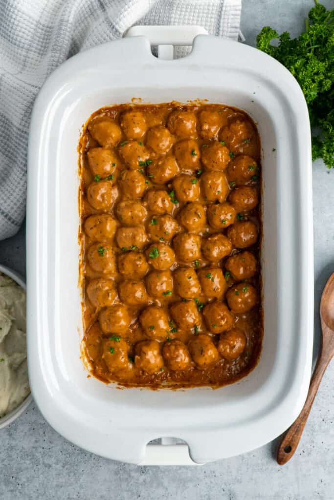 Crock Pot Meatballs and Gravy - Slow Cooker Meals