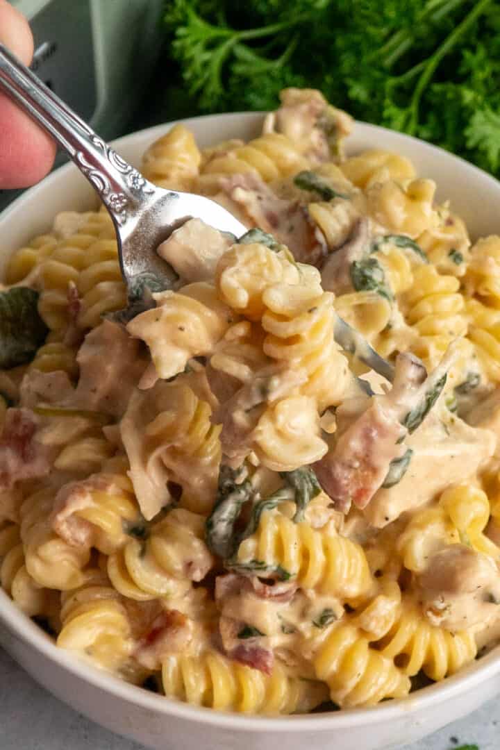 Crock Pot Chicken Bacon Ranch Pasta - Slow Cooker Meals