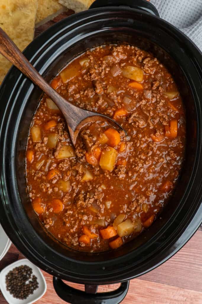 Slow Cooker Poor Man’s Stew - Slow Cooker Meals