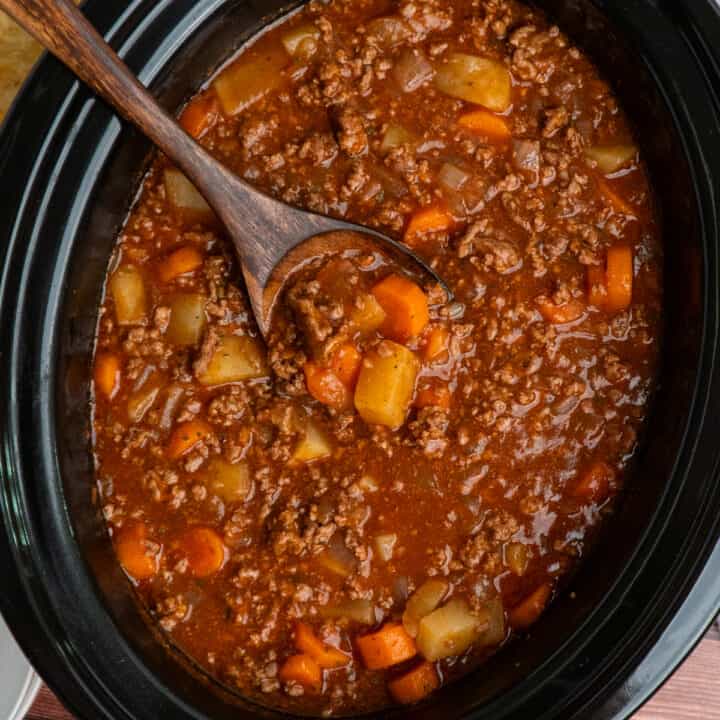 Slow Cooker Poor Man’s Stew - Slow Cooker Meals