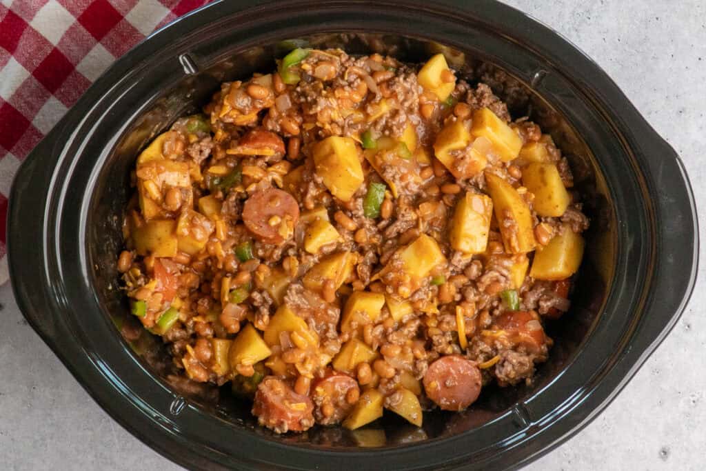 Slow Cooker Cowboy Casserole - Slow Cooker Meals