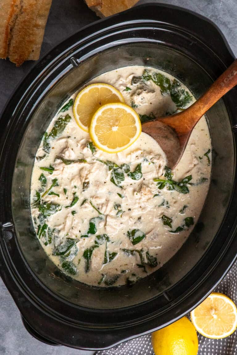 Slow Cooker Creamy Lemon Herb Chicken - Slow Cooker Meals
