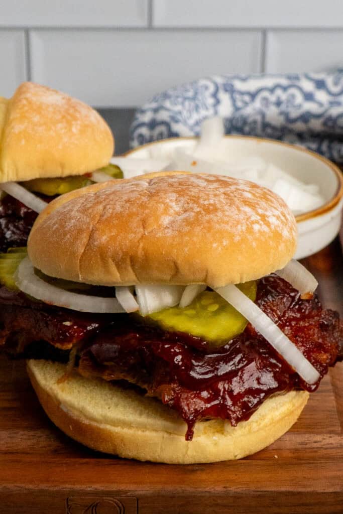 BBQ Rib Sandwich - Slow Cooker Meals