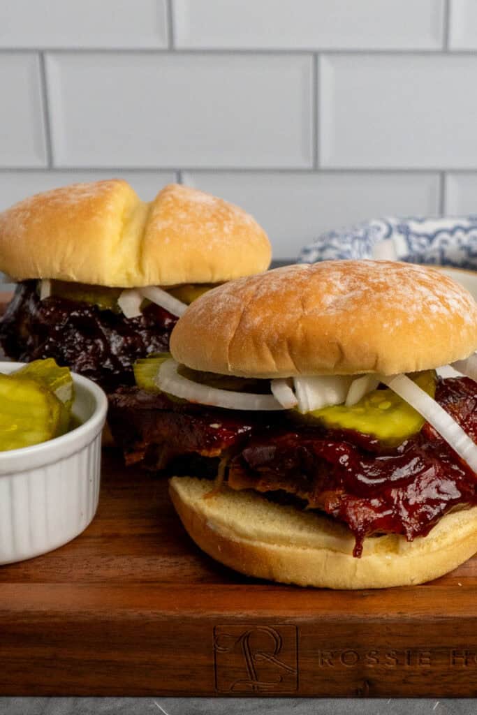 BBQ Rib Sandwich - Slow Cooker Meals