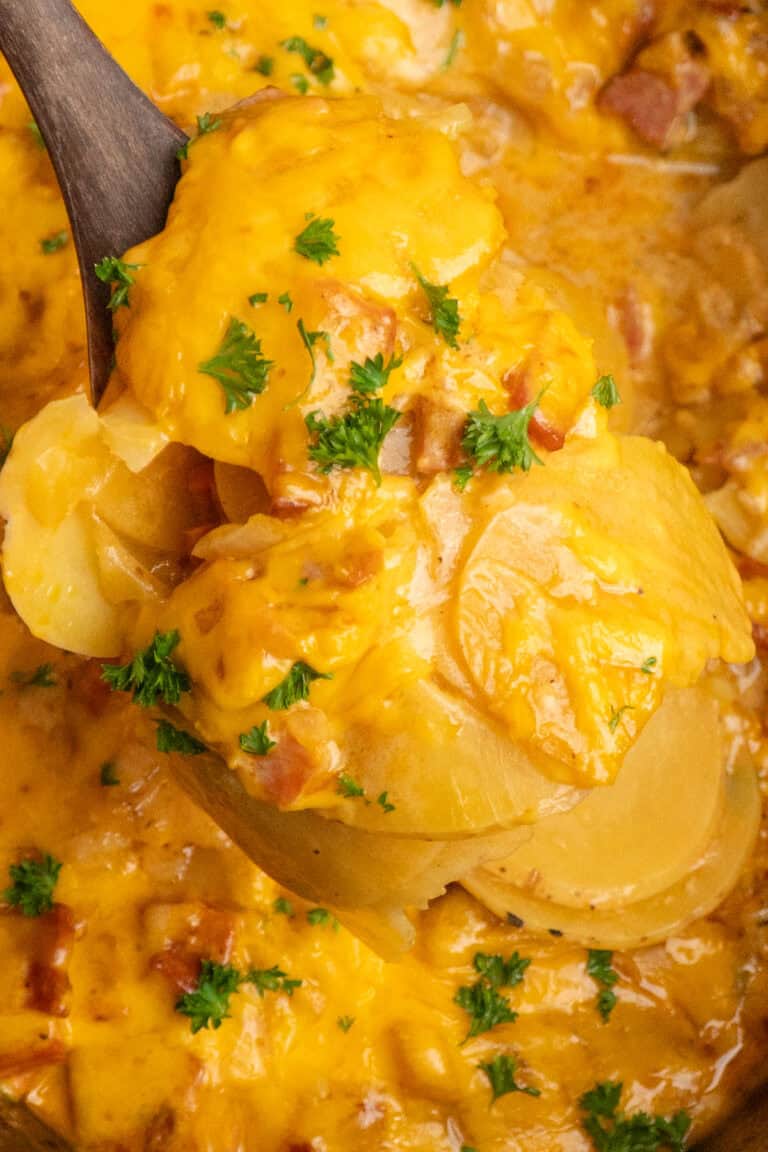 Crock Pot Scalloped Potatoes and Ham - Slow Cooker Meals