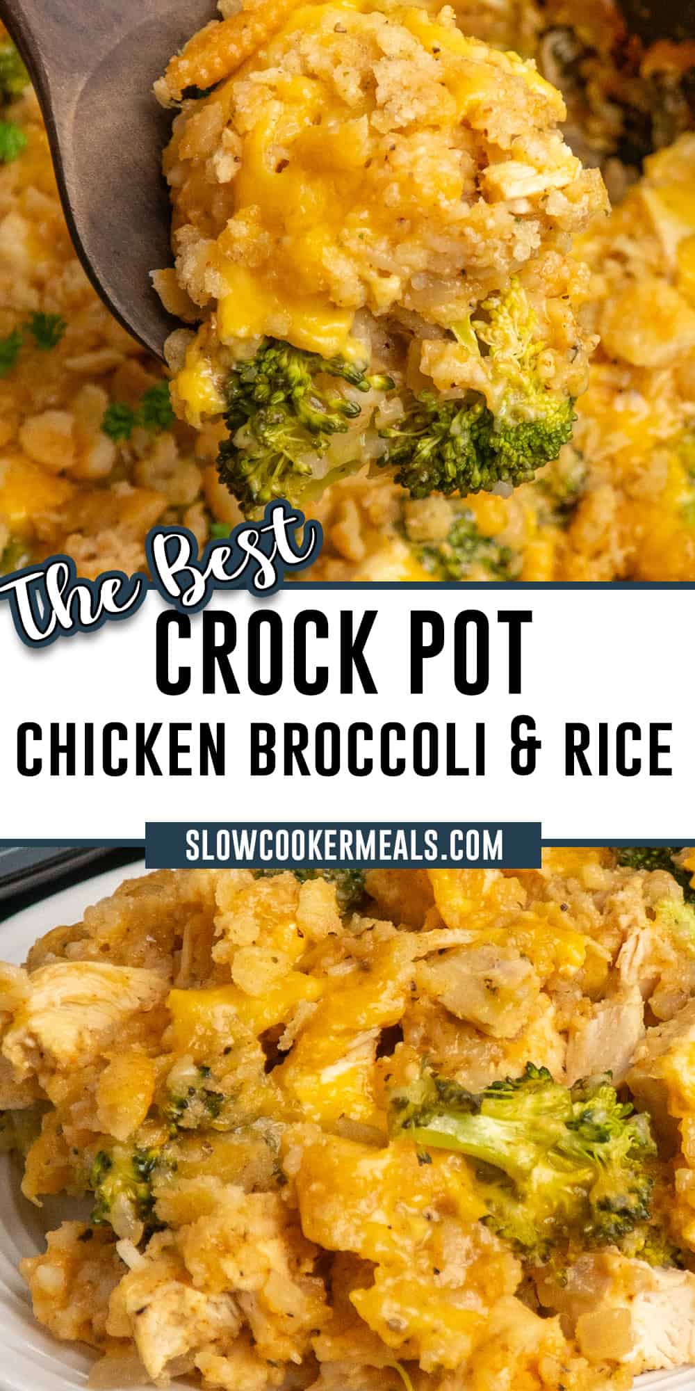 Crock Pot Chicken, Broccoli, and Rice - Slow Cooker Meals