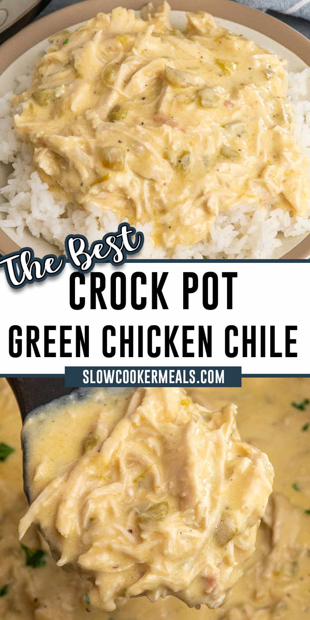 Crock Pot Green Chile Chicken - Slow Cooker Meals