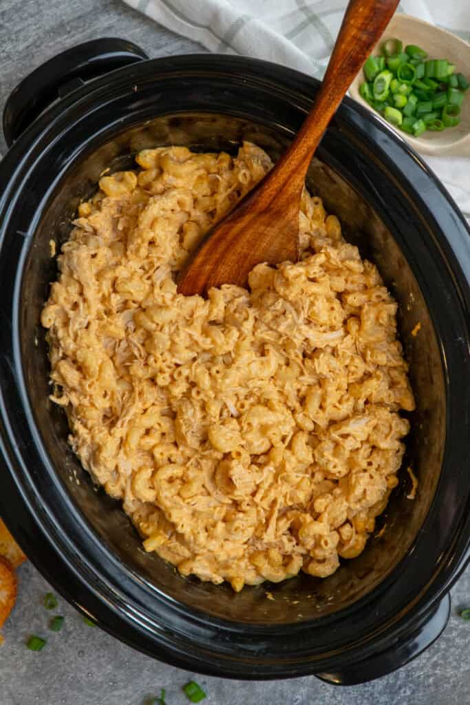 Crock Pot Buffalo Chicken Mac and Cheese - Slow Cooker Meals